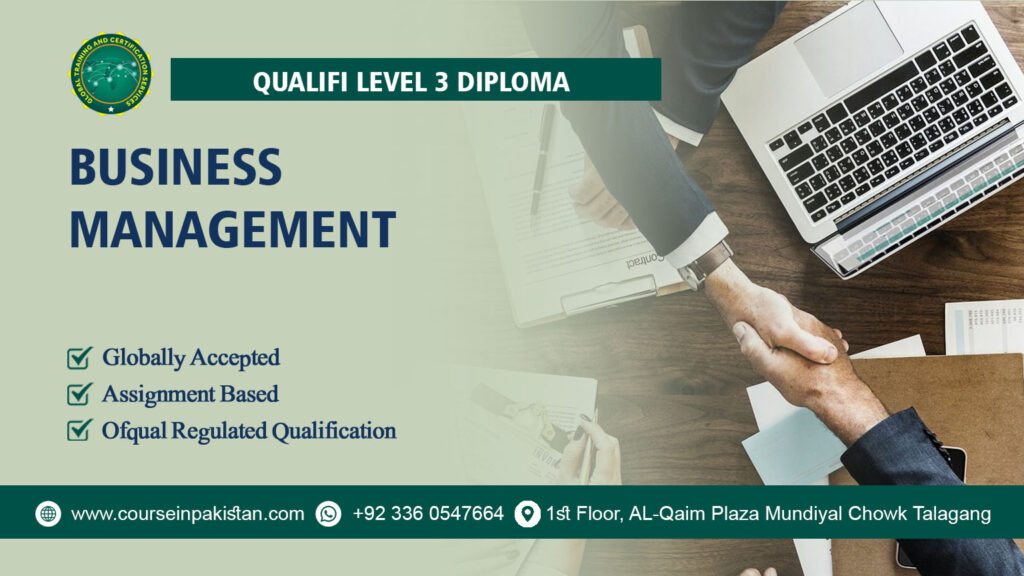 QUALIFI LEVEL 3 DIPLOMA IN BUSINESS MANAGEMENT